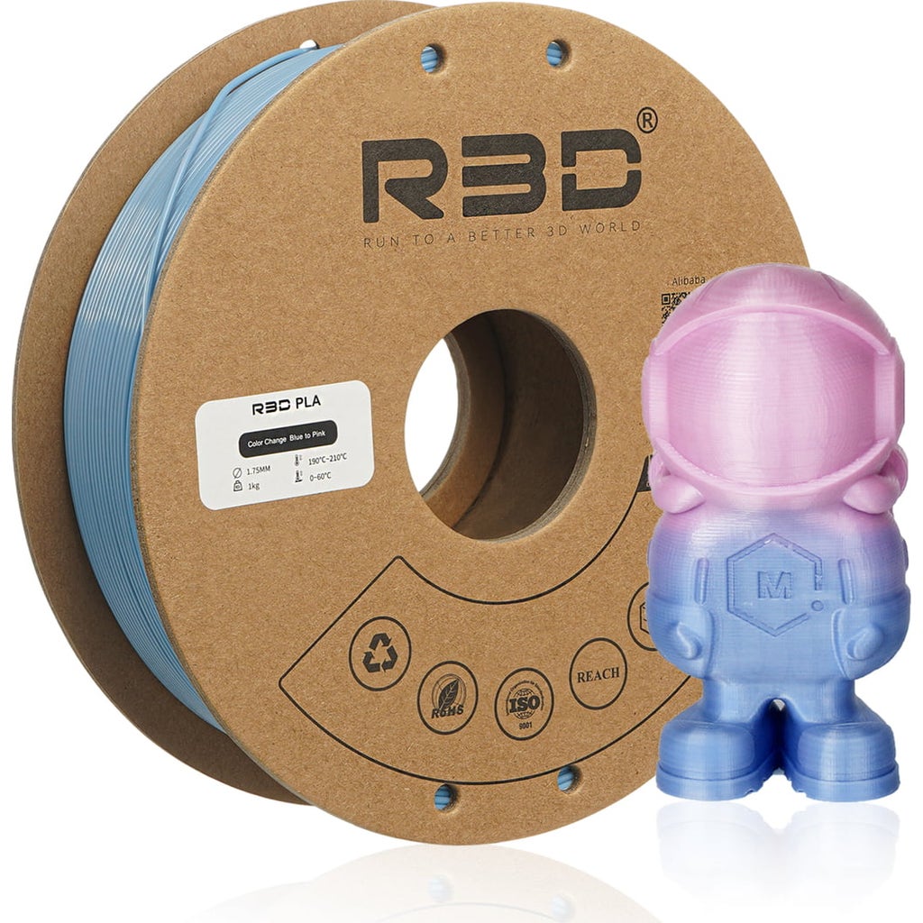 R3D PLA Colour Change Blue to Pink - 3DJake Ireland