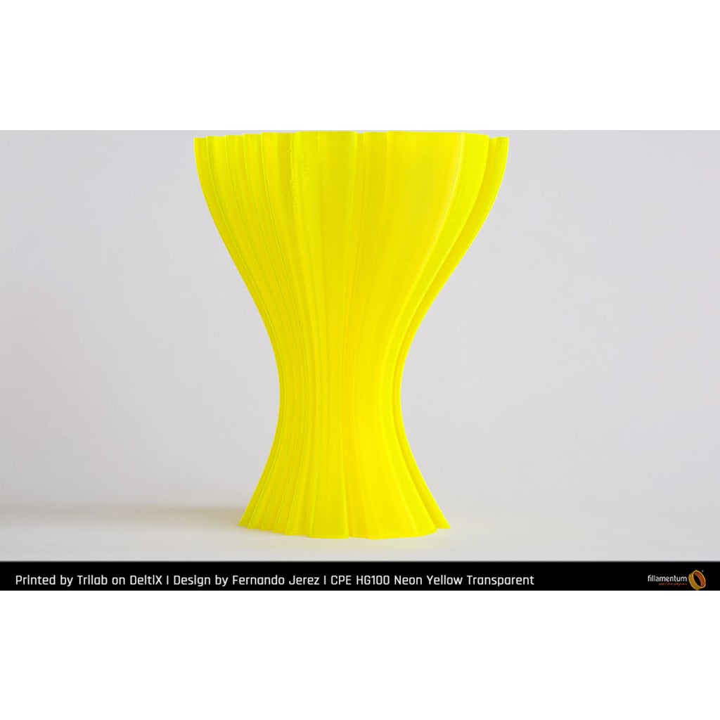 Fillamentum CPE HG100 Neon Gul Transparent - 3DJake Norwegen