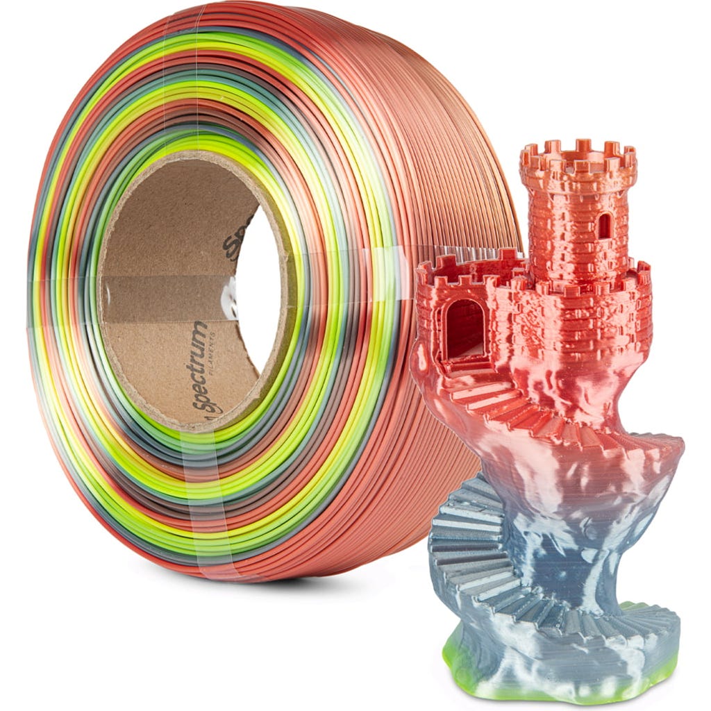 Spectrum ReFill PLA Silk Rainbow Fusion - 3DJake Nederland