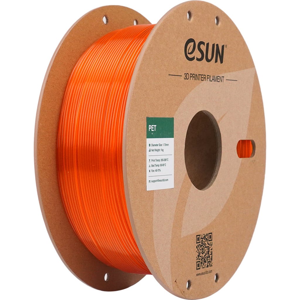 eSUN PET Transparent Orange - 3DJake España