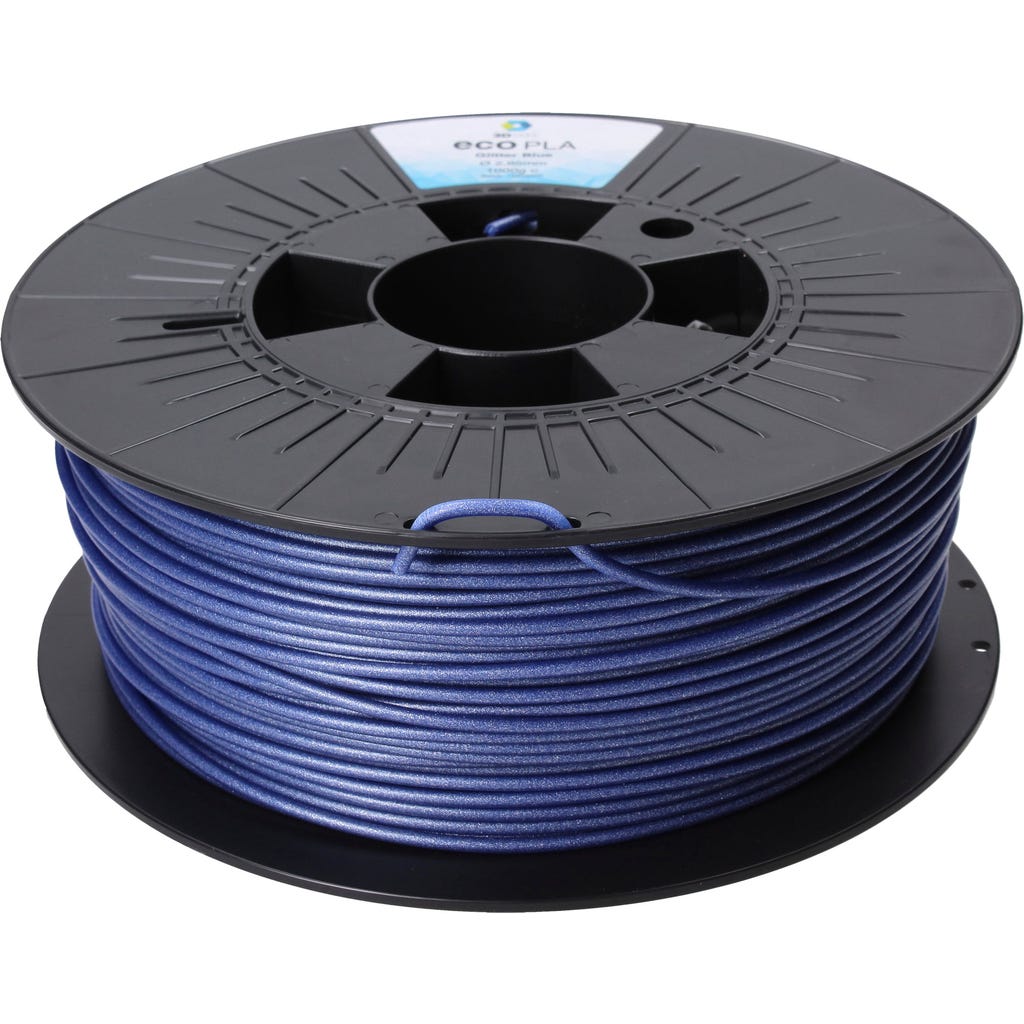 3DJAKE ecoPLA Glitter Blue - 3DJake Switzerland