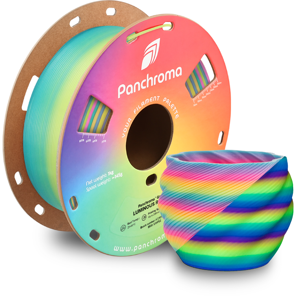 Polymaker Panchroma™ PLA Gradient Luminous Rainbow - 3DJake België