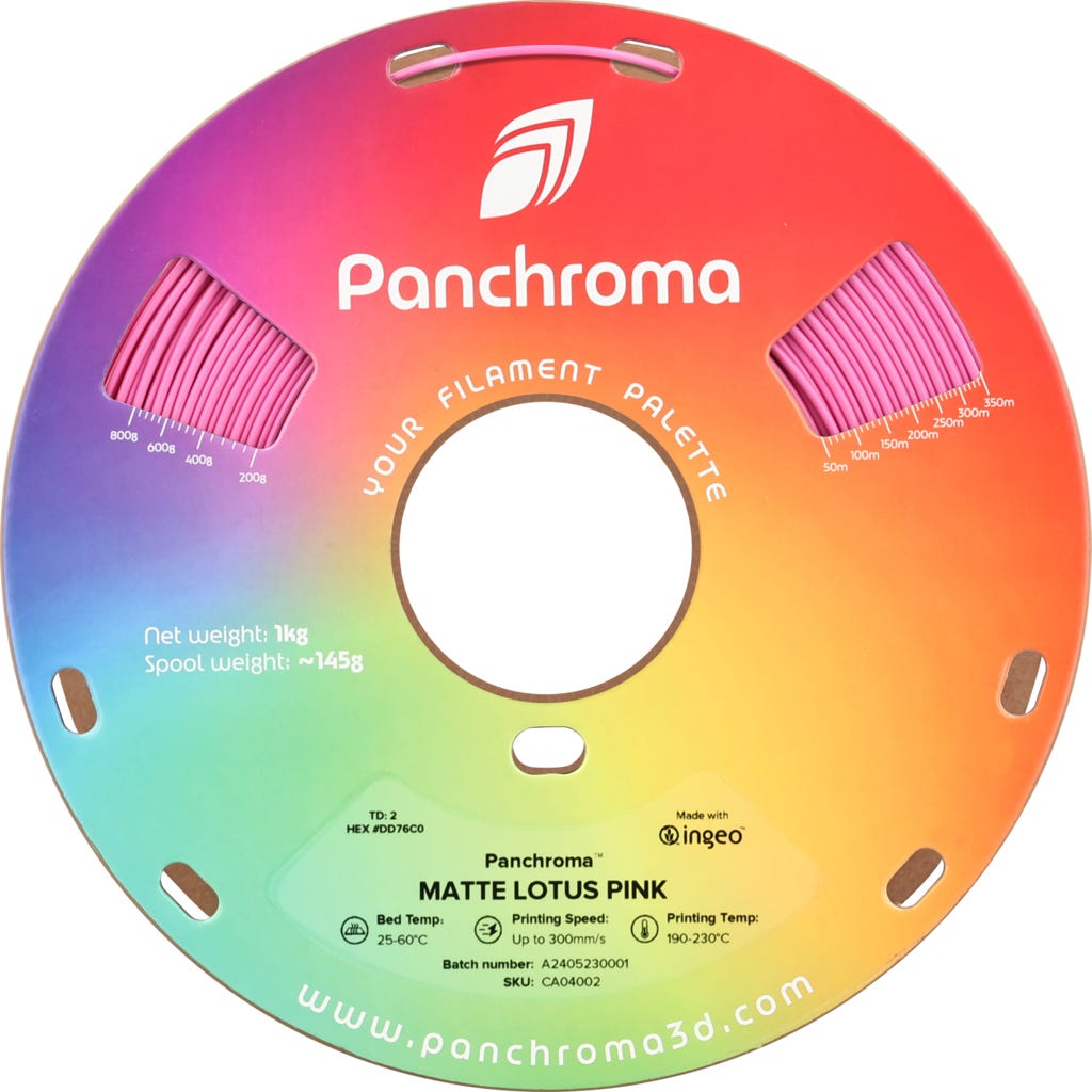 Polymaker Panchroma™ PLA Matte Lotus Pink - 3DJake International