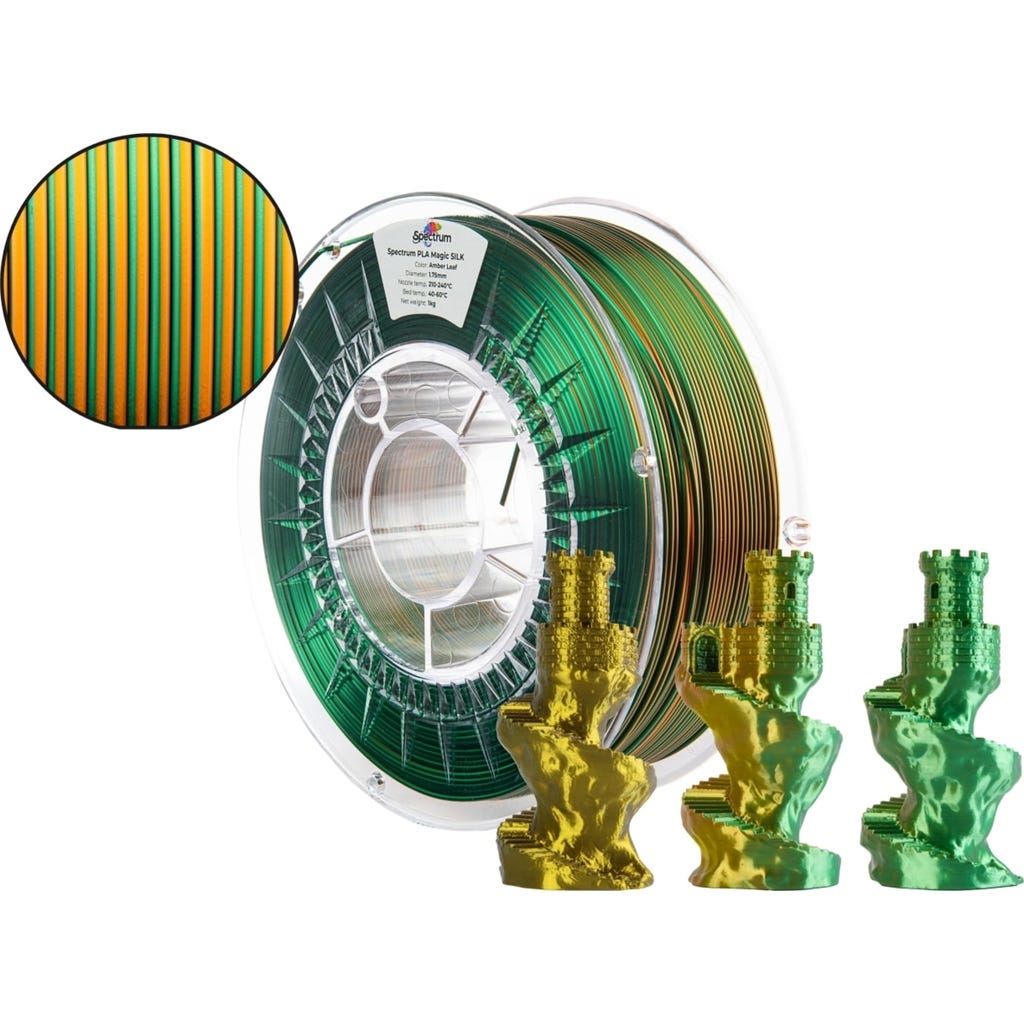 Spectrum PLA Magic Silk Amber Leaf - 3DJake International