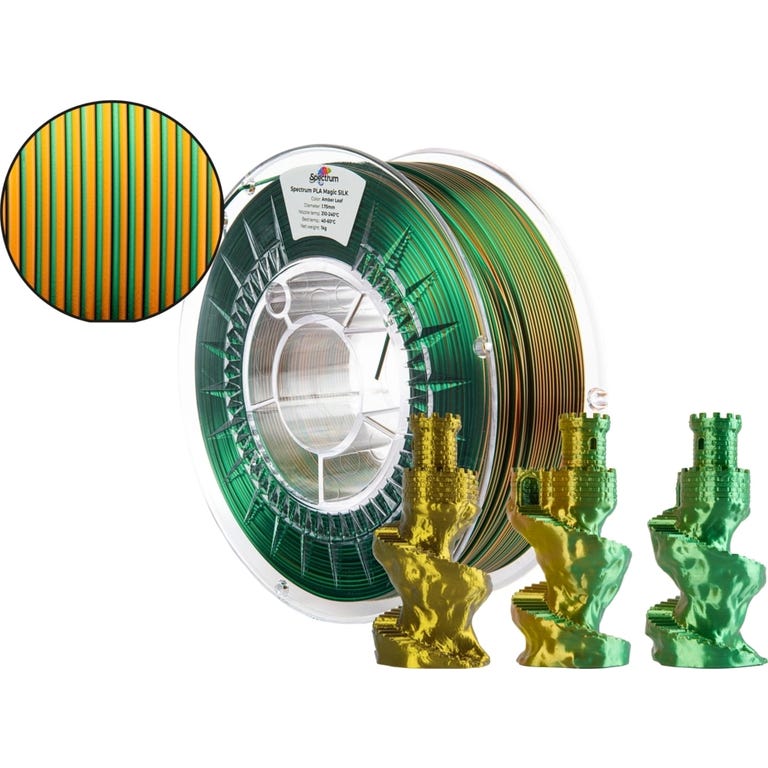 Spectrum PLA Magic Silk Amber Leaf - 3DJake Portugal