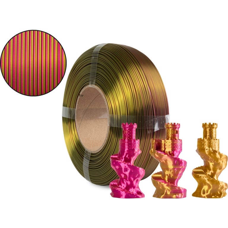 Spectrum ReFill PLA Magic Silk Golden Berry - 3DJake Sverige