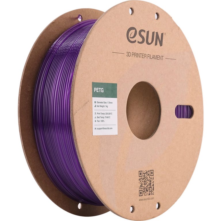 eSUN PETG Translucent Purple - 3DJake Slovenija