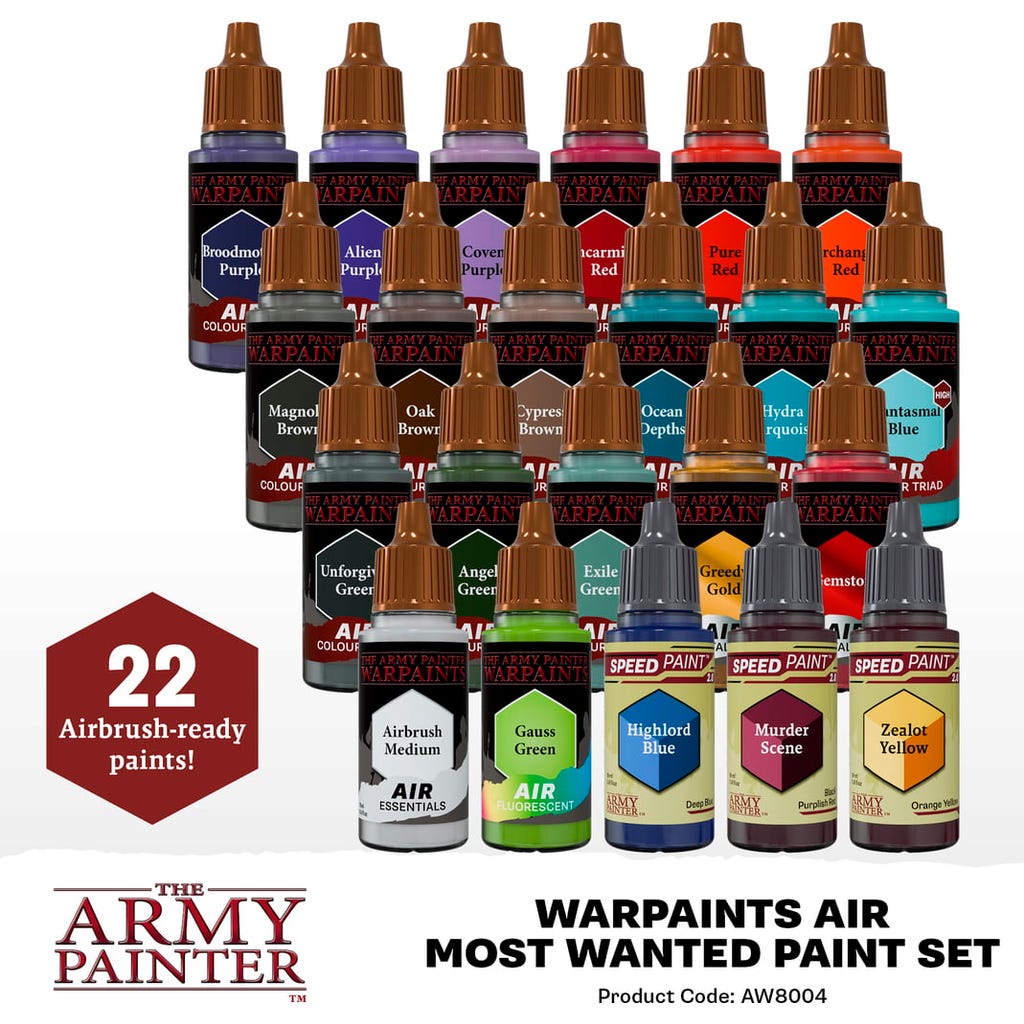 The Army Painter Warpaints Air Most Wanted Set, 1 kit - 3DJake France