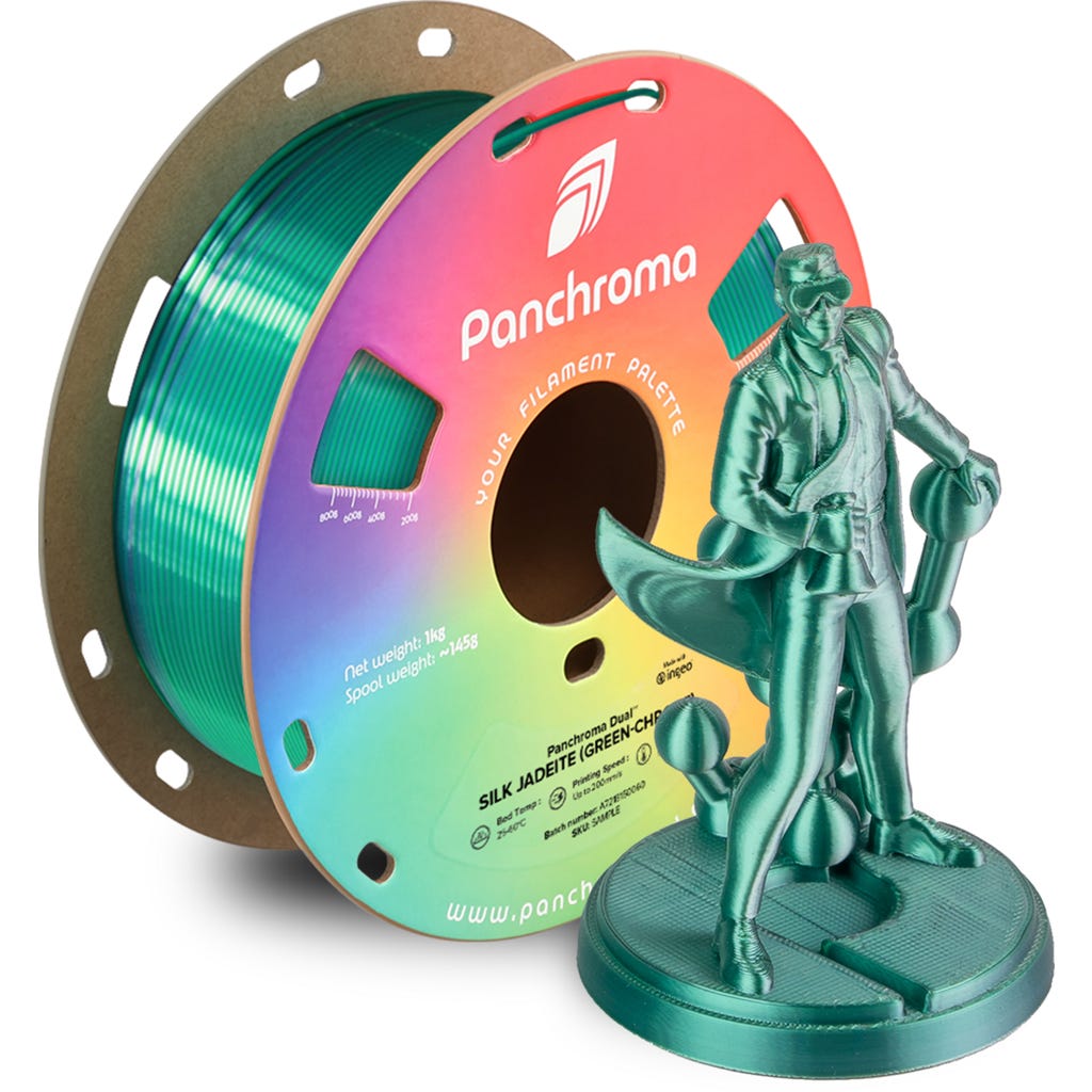 Polymaker Panchroma™ PLA Dual Silk Jadeite (Green-Chrome) - 3DJake Hrvatska