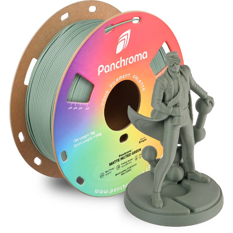 Polymaker Panchroma™ PLA Matte Muted Green - 3DJake Schweiz
