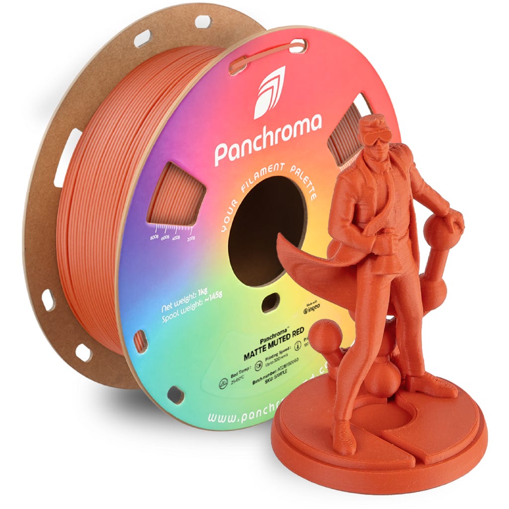 Polymaker Panchroma™ PLA Matte Muted Red - 3DJake International