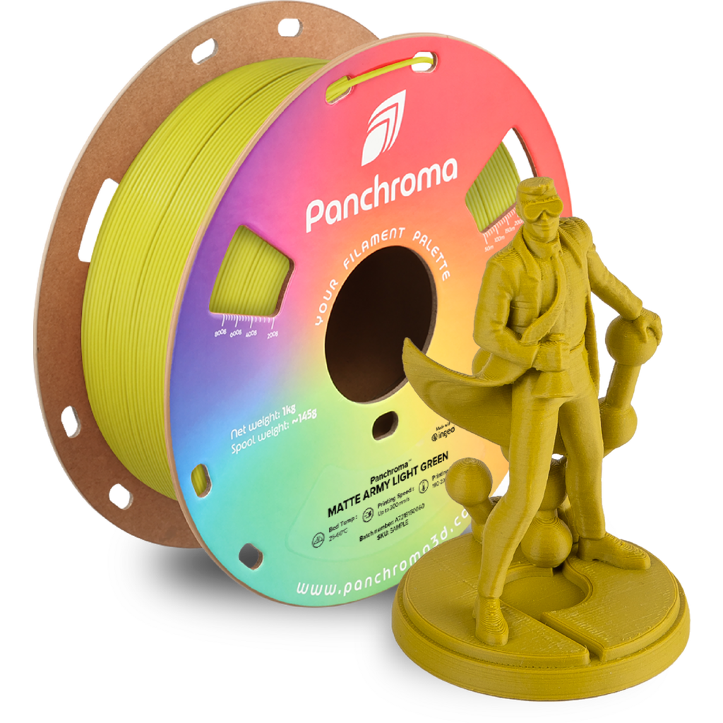 Polymaker Panchroma™ PLA Matte Army Light Green - 3DJake