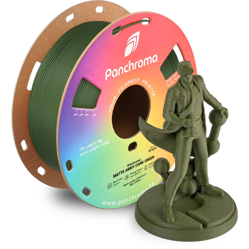 Polymaker Panchroma™ PLA Matte Army Dark Green - 3DJake Online Shop