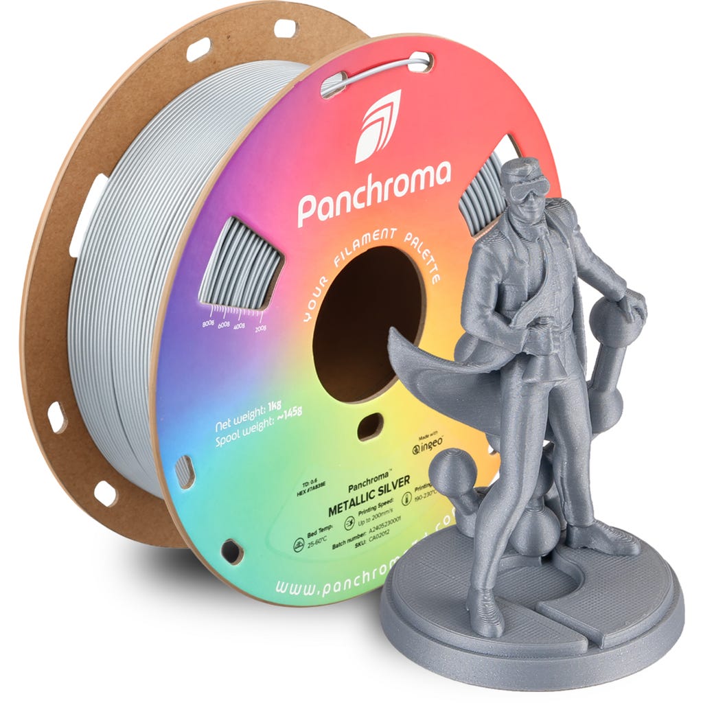 Polymaker Panchroma™ PLA Metallic Silver - 3DJake Hrvatska