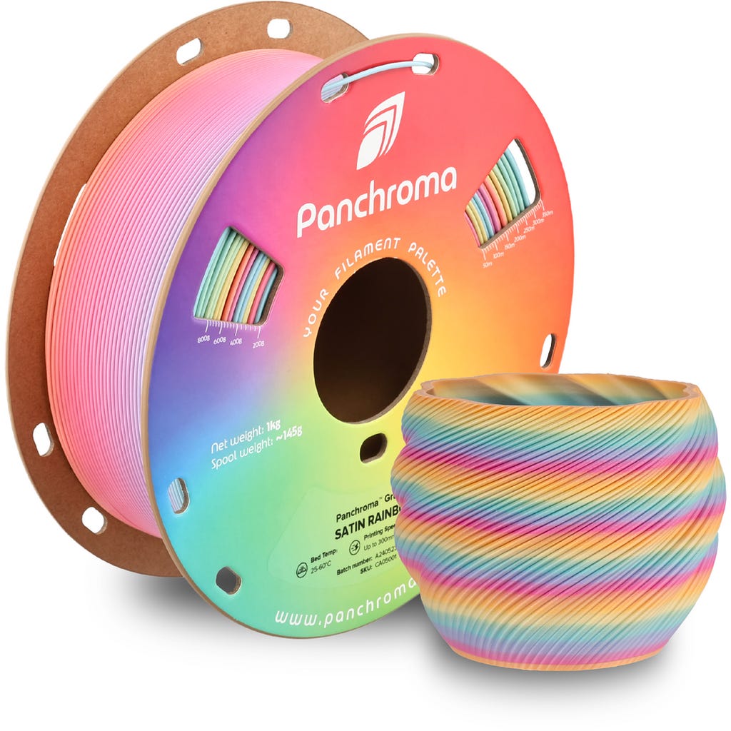 Polymaker Panchroma™ PLA Gradient Satin Rainbow - 3DJake France