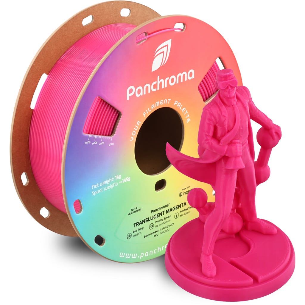 Polymaker Panchroma™ PLA Translucent Magenta - 3DJake France