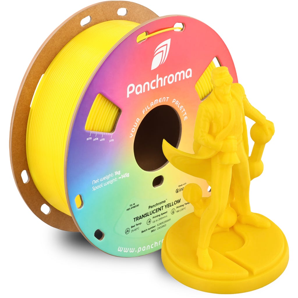 Polymaker Panchroma™ PLA Translucent Yellow - 3DJake België