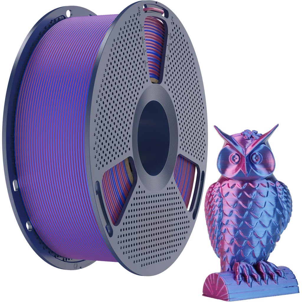 SUNLU Silk PLA+ Dual Color Red Blue - 3DJake Nederland