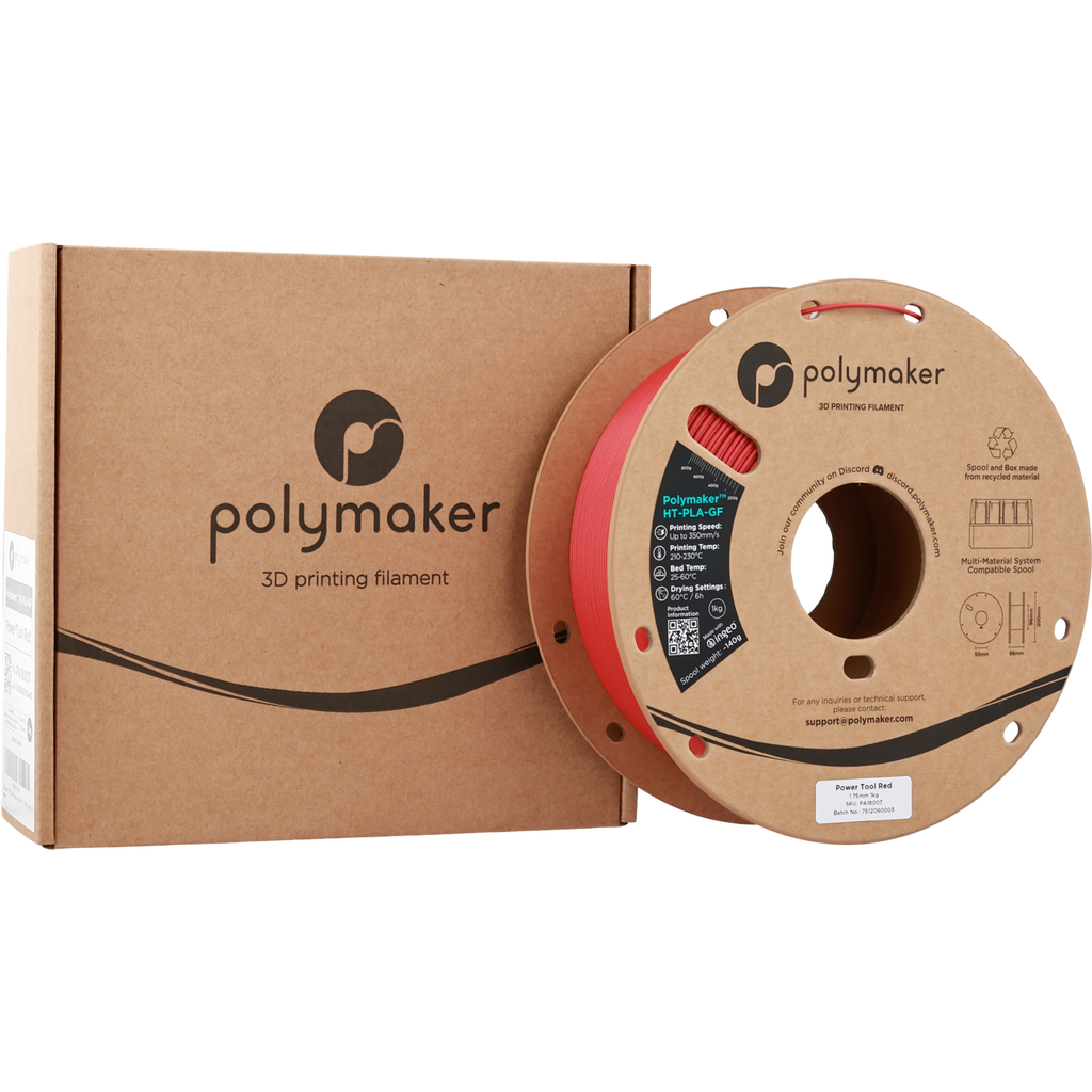 Polymaker HT-PLA-GF Power Tool Red - 3DJake Deutschland