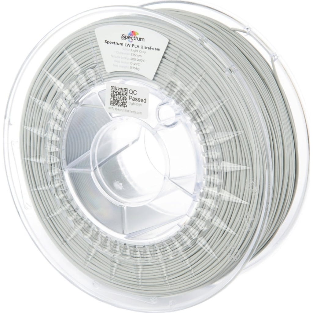 Spectrum LW-PLA UltraFoam Light Grey - 3DJake Deutschland