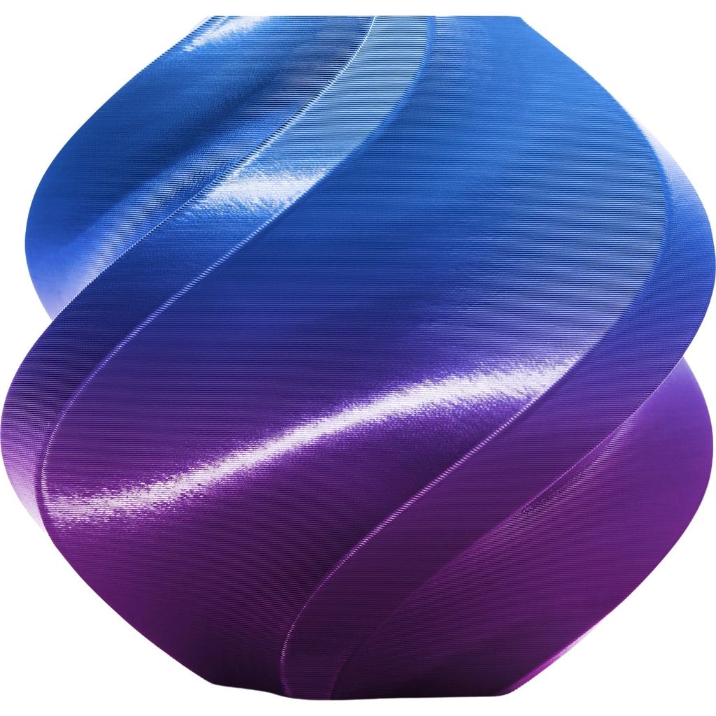 Bambu Lab PLA Silk Dual Color Aurora Purple - 3DJake España
