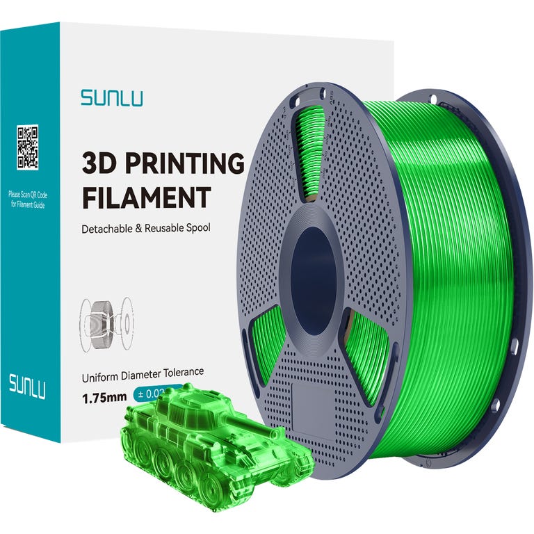 SUNLU PLA Transparent Green - 3DJake Nederland