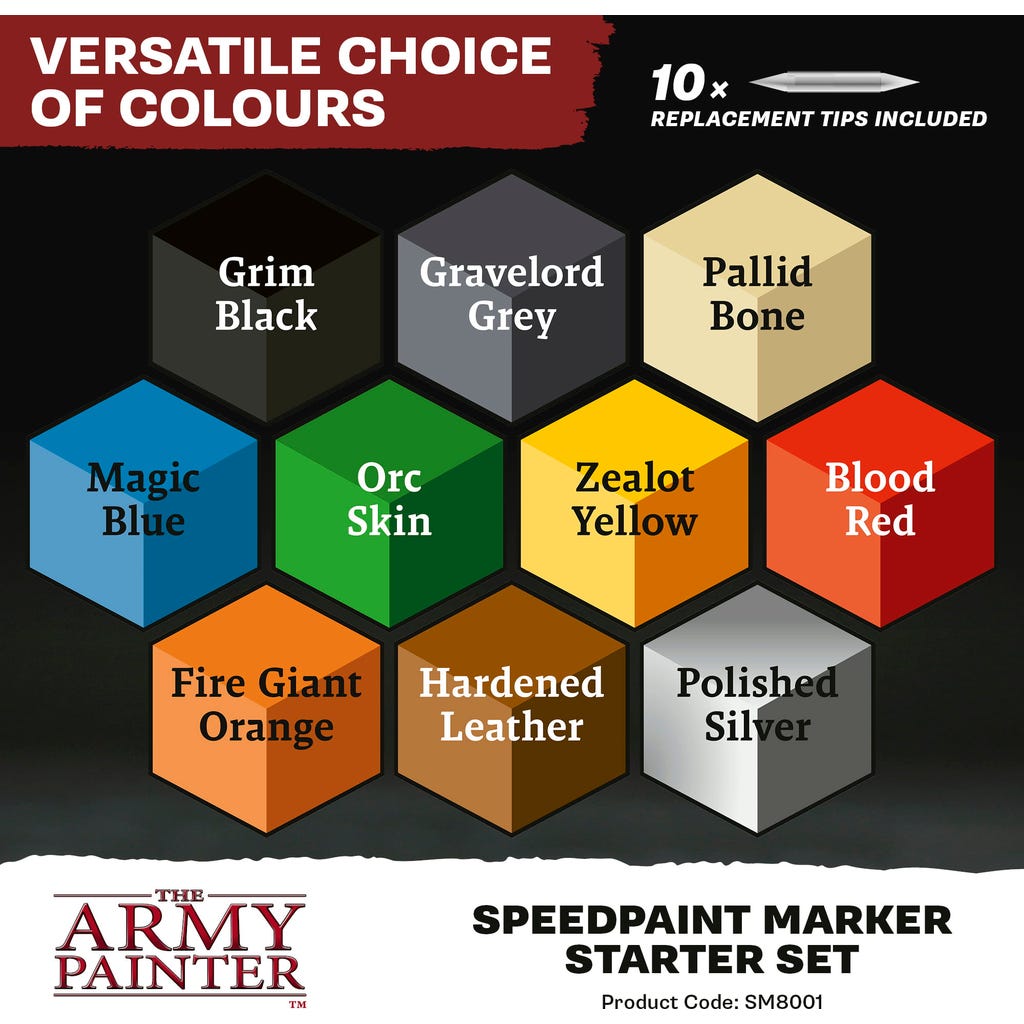 The Army Painter Speedpaint Marker Starter Set, 1 szett - 3DJake Online ...