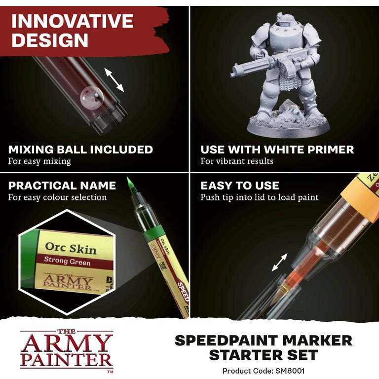 The Army Painter Speedpaint Marker Starter Set, 1 set - 3DJake España