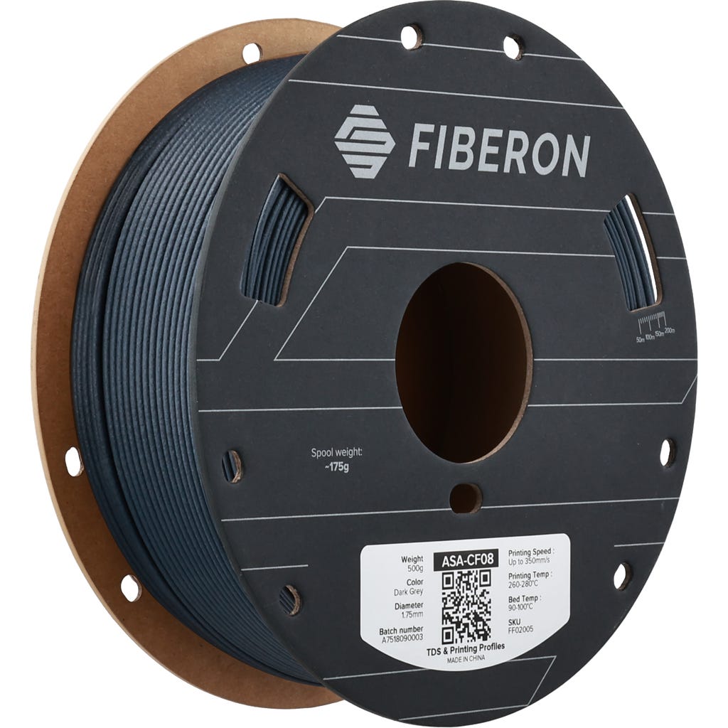 Polymaker Fiberon™ ASA-CF08 Dark Grey - 3DJake International