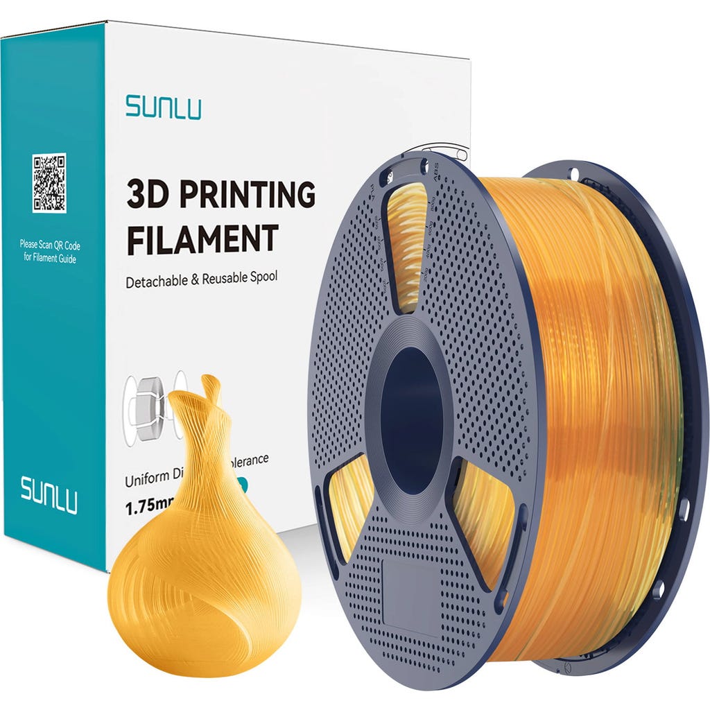 SUNLU PLA Transparent Orange Juice - 3DJake Online Shop