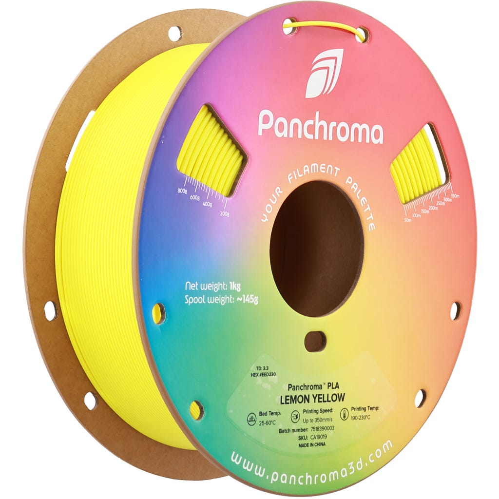 Polymaker Panchroma™ PLA Lemon Yellow - 3DJake France