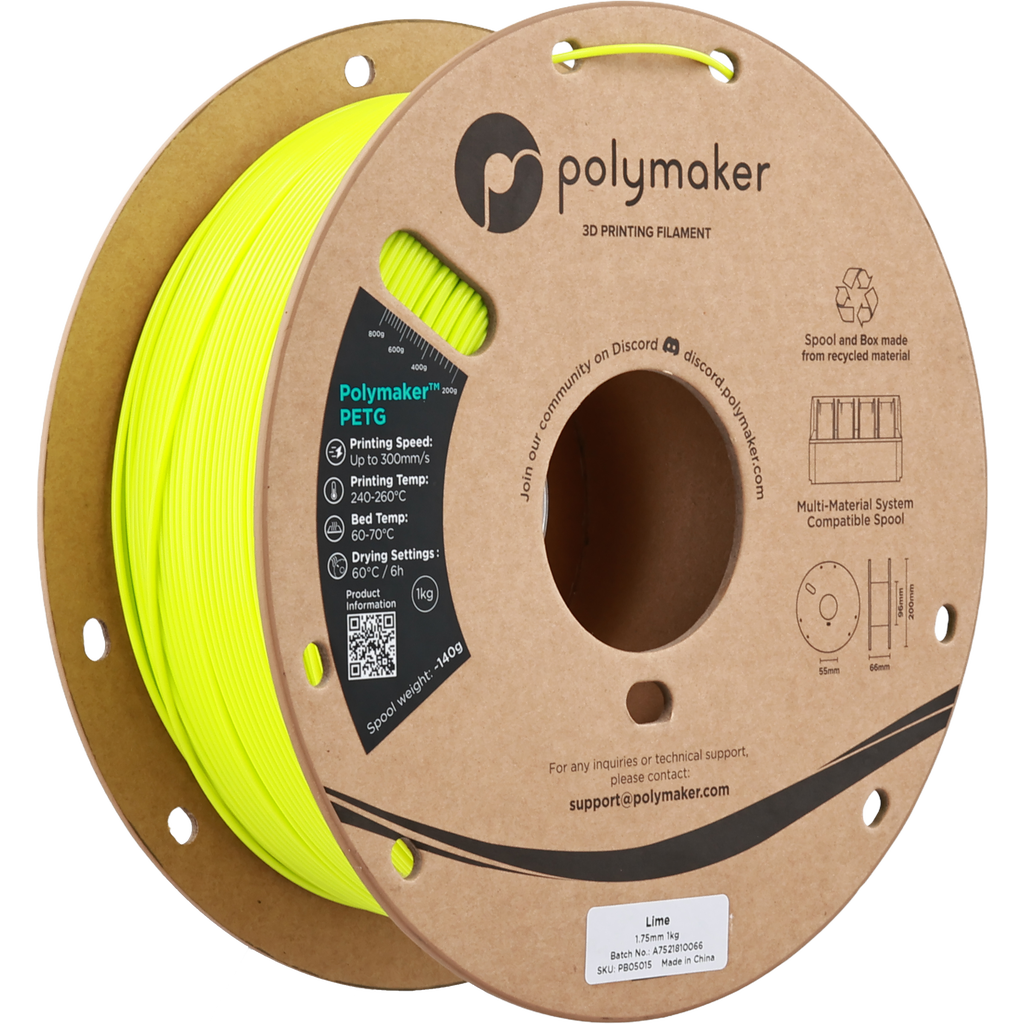 Polymaker PETG Lime - 3DJake Norwegen