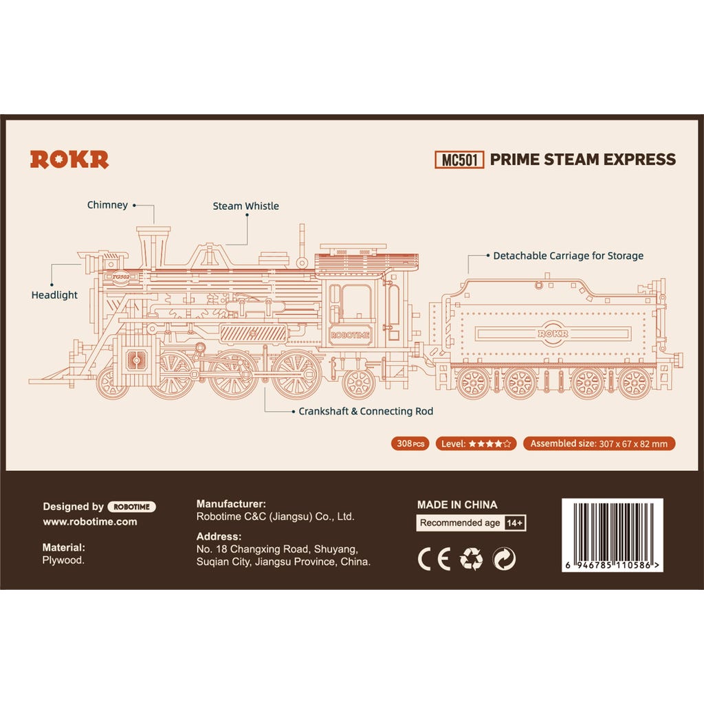 ROKR Prime Steam Express, 1 sada - 3DJake Slovensko