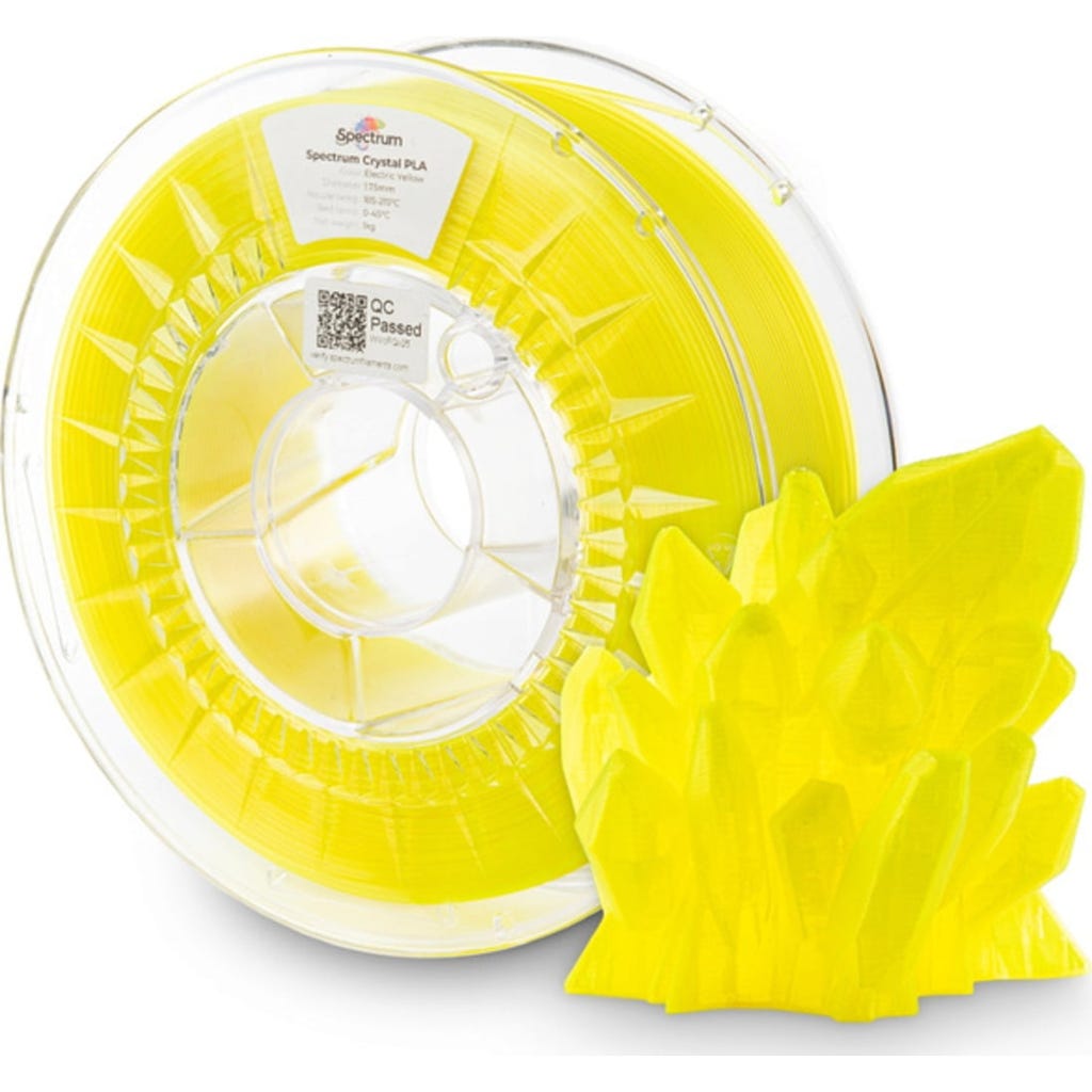 Spectrum PLA Crystal Electric Yellow - 3DJake Ireland