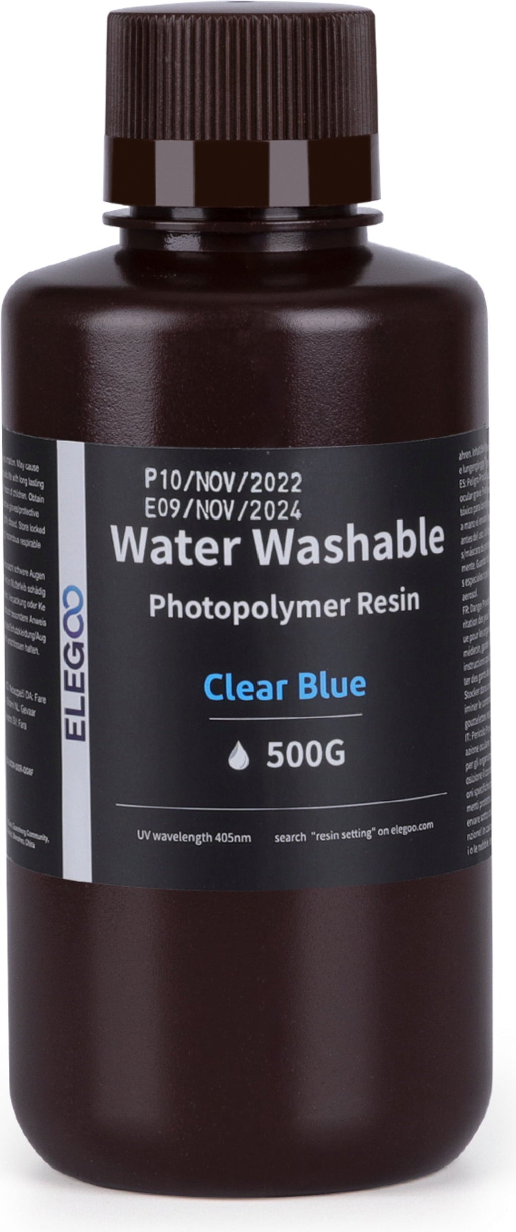Elegoo Water Washable Resin Clear Blue - 3DJake International