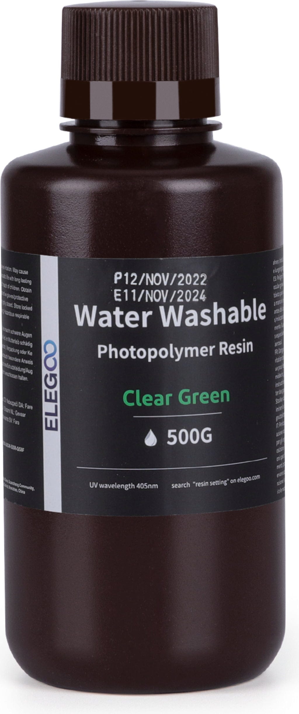 Elegoo Water Washable Resin Clear Green - 3DJake Ireland