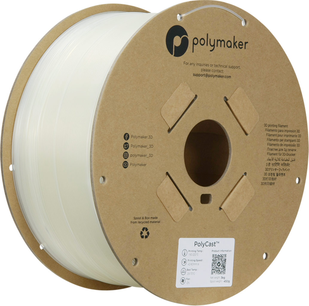 Polymaker PolyCast Natural - 3DJake Portugal