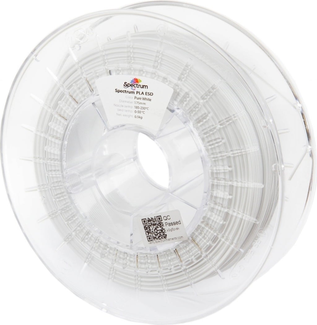 Spectrum PLA ESD Pure White - 3DJake România
