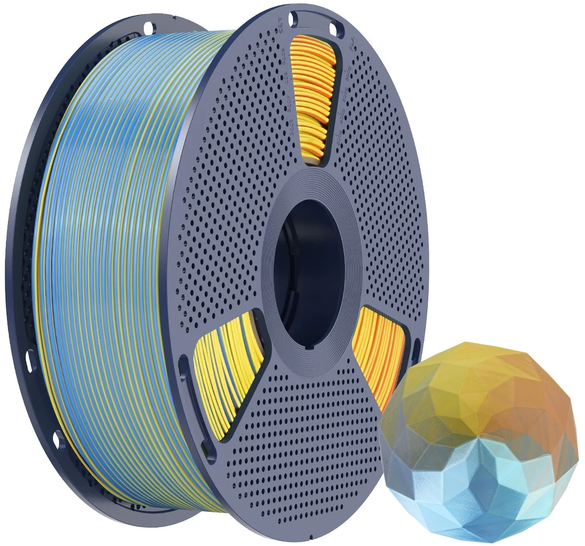 SUNLU Silk PLA+ Forth-Color Blue Purple Orange Yellow - 3DJake Online Shop